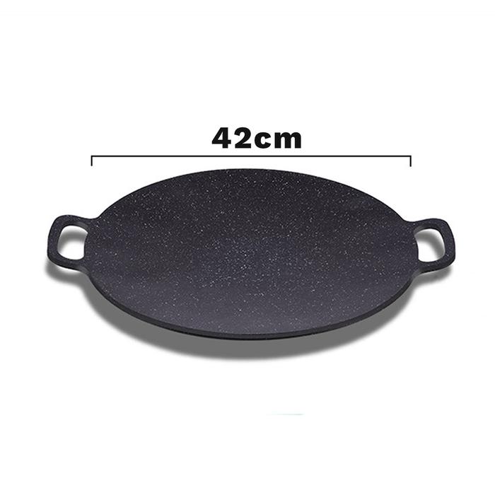 Promo [COD] Wajan Grillpan jumbo 42cm Alat Panggangan BBQ korean bulat ...