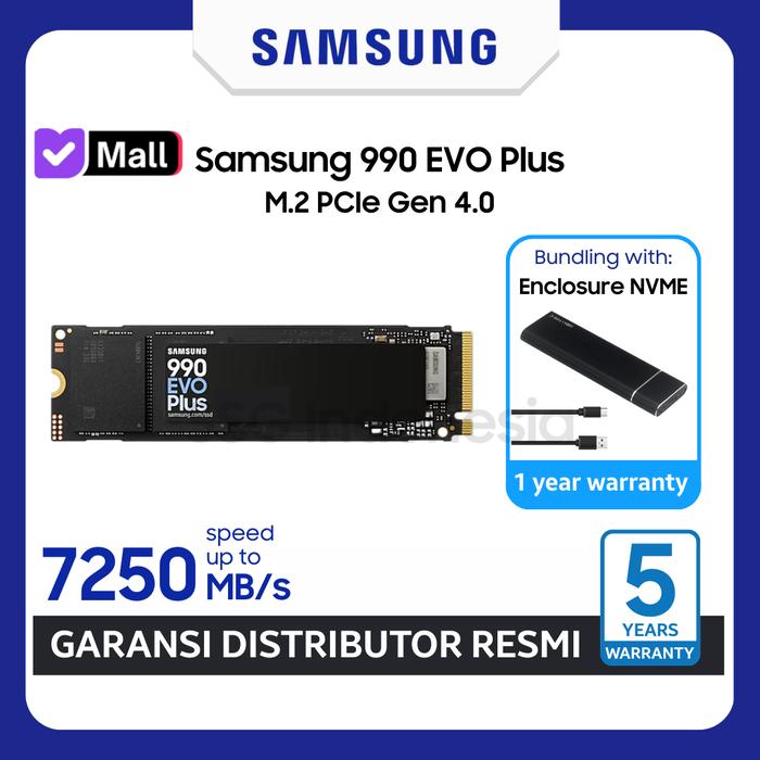 Promo Samsung SSD 990 EVO Plus 1TB / 2TB / 4TB M2 NVME PCIe Gen 4 x4 / 5.0 x2 M2NVMe SSD ...