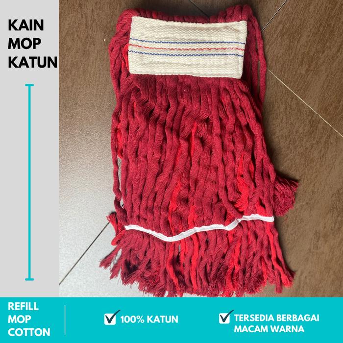 Jual REFILL MOP COTTON / KAIN PEL KATUN - MERAH - Jakarta Selatan ...