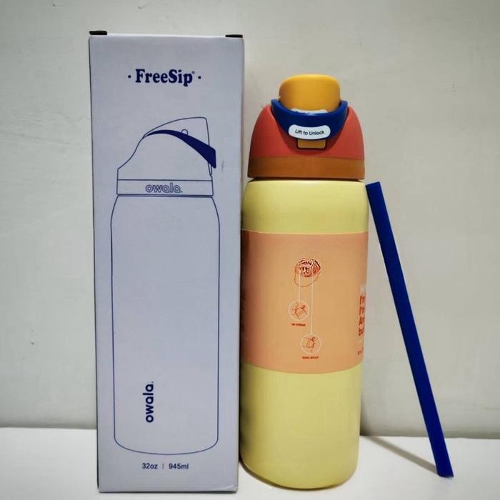 Jual Owala Freesip 24oz/32oz Insulated Stainless Bottle / Owala freesip ...