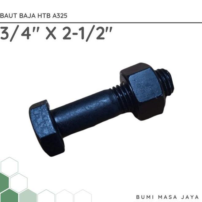 Jual BAUT MUR BAJA HTB GRADE A325 3/4 X 2 1/2 INCH - Jakarta Barat ...