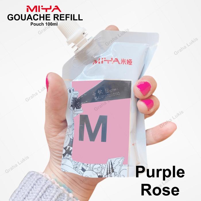 Jual MIYA HIMI GOUACHE REFILL POUCH 100 ML - Purple Rose - Kota Bandung ...