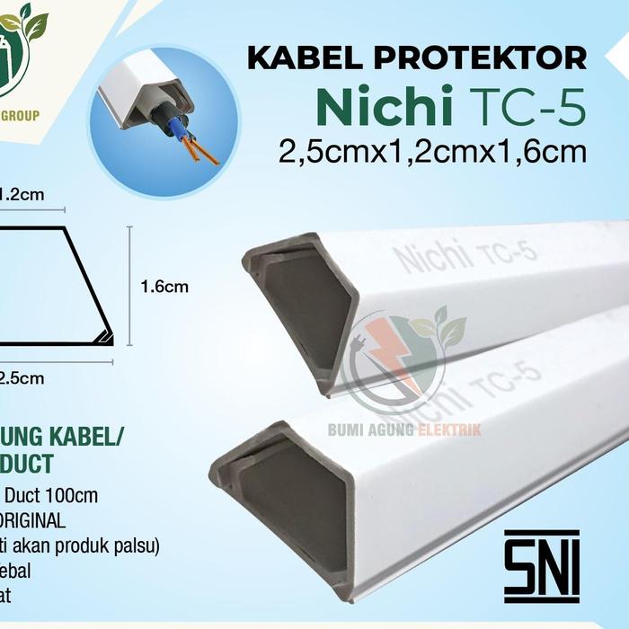 Jual KABEL PROTEKTOR TC5 NICHI / Kabel Duct TC 5 / Pelindung Kabel 1M - PACK BIASA - Jakarta ...