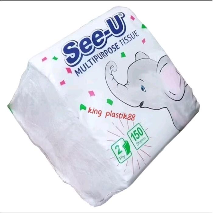 Jual tissu TISU tissue tisue BOX meja makan restoran lembaran PERSEGI ...