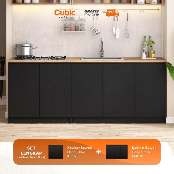 Promo Cubic Kitchen Set Dapur Minimalis / Kabinet Rak Dapur Basah ...