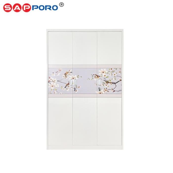 Promo SAPPORO BOLOGNA - Lemari Pakaian Besi 3 Pintu | Steel Wardobe 3 ...