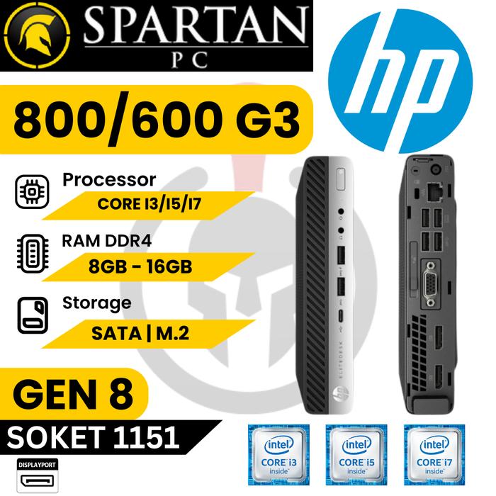 Jual HP EliteDesk 800 G3 Mini PC Tiny Core i3 / i5 / i7 Gen 6 / 7 Micro ...