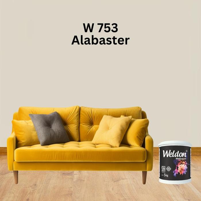 Jual CAT TEMBOK WELDON INTERIOR 1 KG WARNA 2 - ALABASTER 753 - Jakarta ...