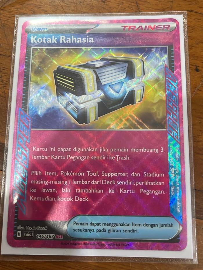 Jual Kartu Pokemon Bahasa Indonesia : Kotak Rahasia (sv6s 146/167) Ace Spec - Jakarta Utara ...