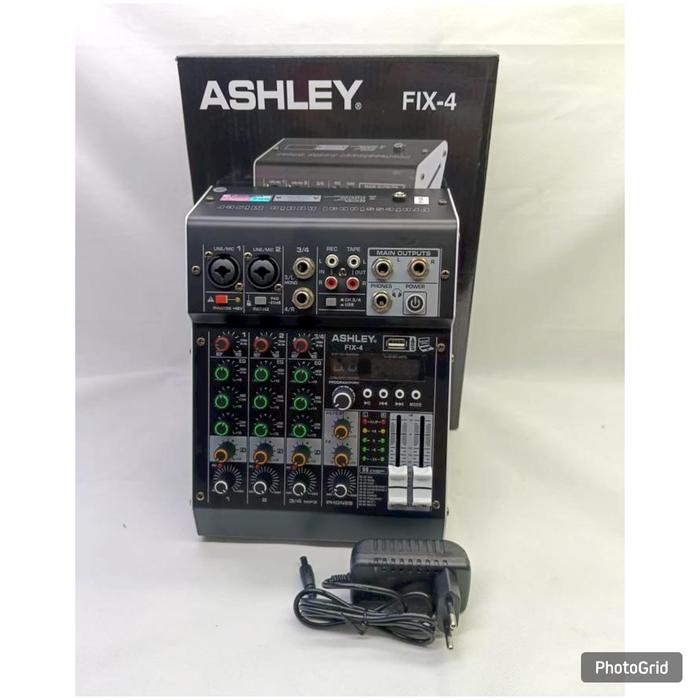 Jual Ashley Mixer Ashley Fix 4 Original 4 Channel Bluetooth & USB ...