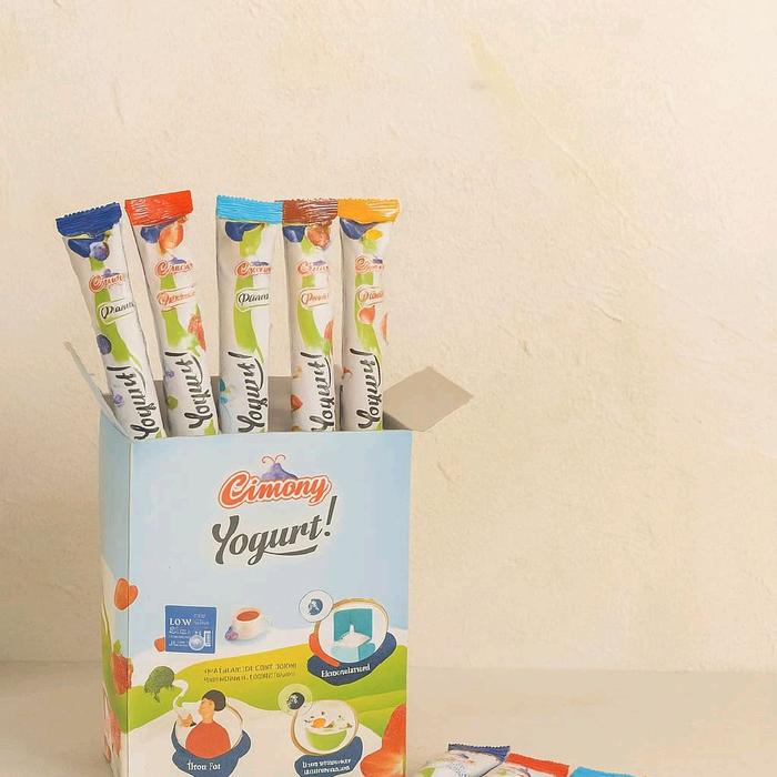 Promo Cimory Sstick Isi 25 pcs 40gram Yogurt Rasa Original Strawberry ...