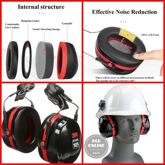 Jual EARMUFF 3M PELTOR H10P3E OPTIME 105 HEARING PROTECTION PENUTUP TELINGA - Kab. Bekasi ...