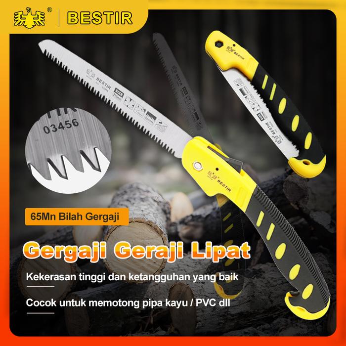 Jual Bestir Gergaji Geraji Lipat 10” Inch Folding Wood Hand Saw Alat ...