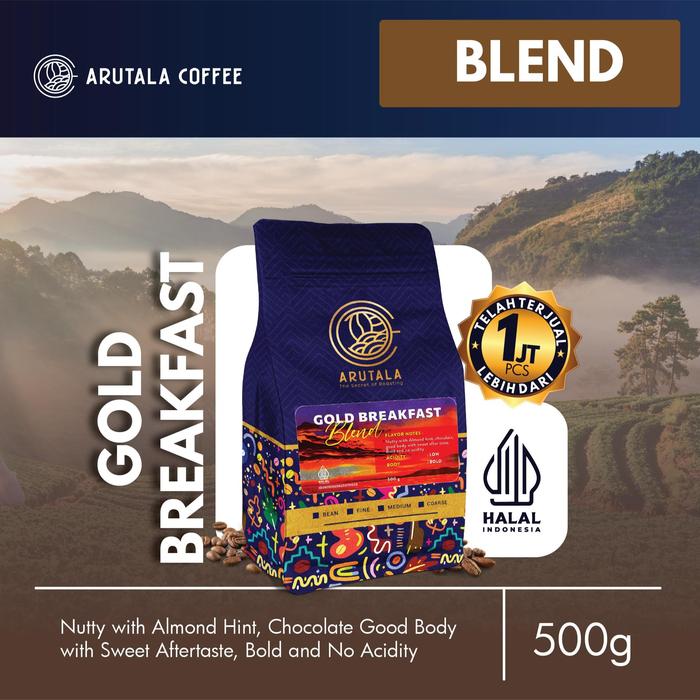 Promo ARUTALA Kopi Gold Breakfast Blend 500 gram - Giling Sedang - Kota ...