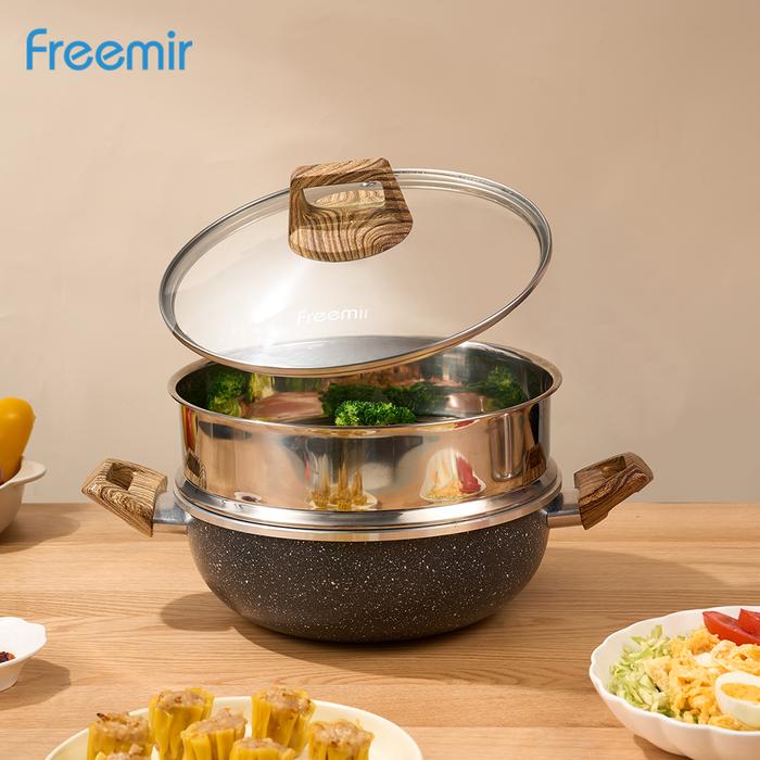 Promo [EXCLUSIVE MAK SAN] Wajan Panci 24 Cm Penggorengan Kuping Anti ...