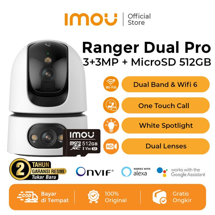 Promo IMOU Ranger Dual Pro 6MP / 10MP Dual Kamera Smart CCTV Indoor Wi ...