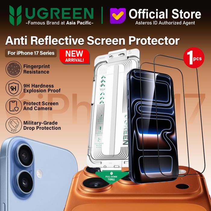 Promo UGREEN Tempered Glass HD Screen Protector iPhone 17 Pro 17 Pro ...