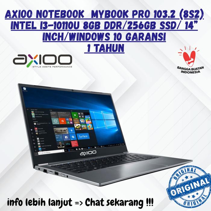 Jual AXIOO Notebook MyBook Pro 103.2 (8S2) Intel i3-10110U 8GB DDR/256GB SSD/ 14” inch/windows ...
