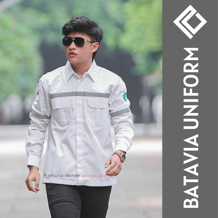 Promo Kemeja Safety K3 by Batavia Uniform - Baju Seragam Kerja Atasan ...