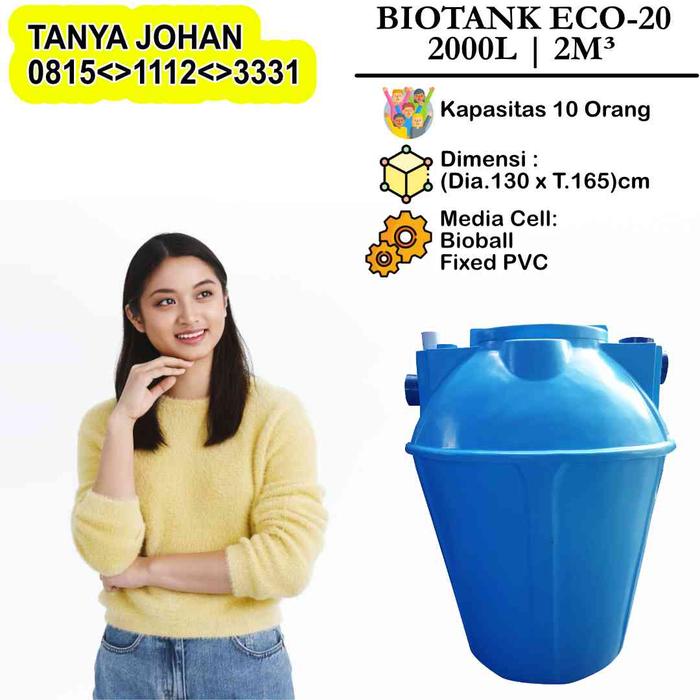 Jual BIOTANK-BIOFIL Septictank 2000 Liter BIO SEPTICTANK 2M3 Vertikal ...