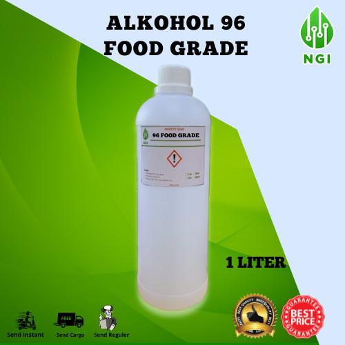 Promo Ethyl Alkohol 96% Food Grade 1 Liter - Tidak Mengandung Methanol ...