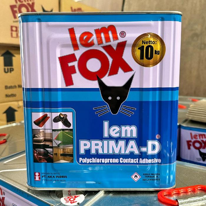 Jual Lem FOX PRIMA-D Lem Kuning Serbaguna 2,5kg/10kg/14kg untuk HPL ...