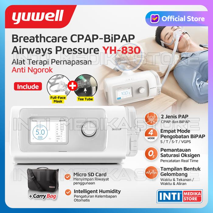 Promo YUWELL - CPAP BIPAP Sleep Apnea Breath Terapi YH830 - Standar Cicil 0% 3x - Kota Bandung ...