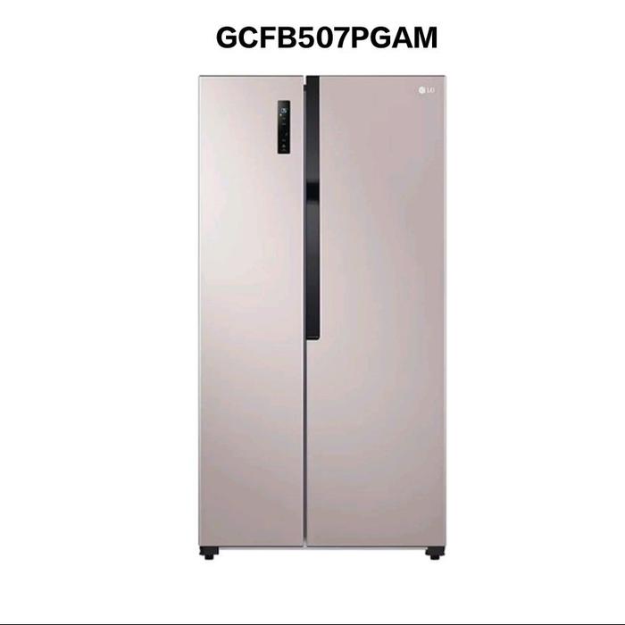 Jual KULKAS SIDE BY SIDE LG GCFB507PGAM INVERTER GCFB507 kulkas LG GOLD ...