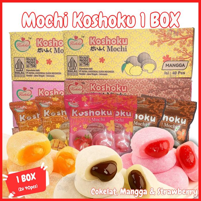 Promo MOCHI KOSHOKU ISI SELAI 1 BOX ISI 40PCS BISA MIX RASA Strawberry ...