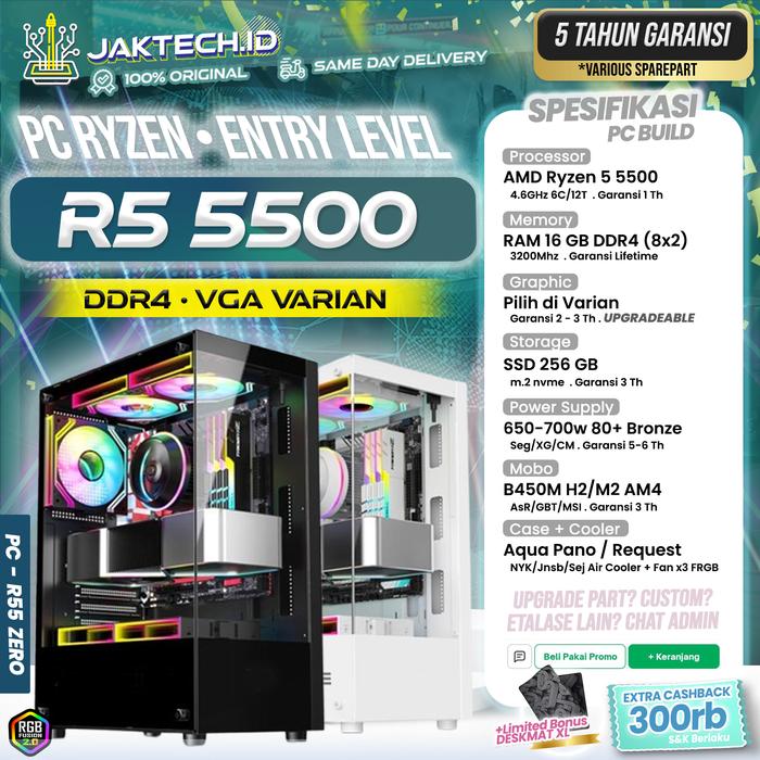 Promo PC Gaming i5 12400F 14400F | RTX 4060/5060/5070 Ti 8GB 16GB ...