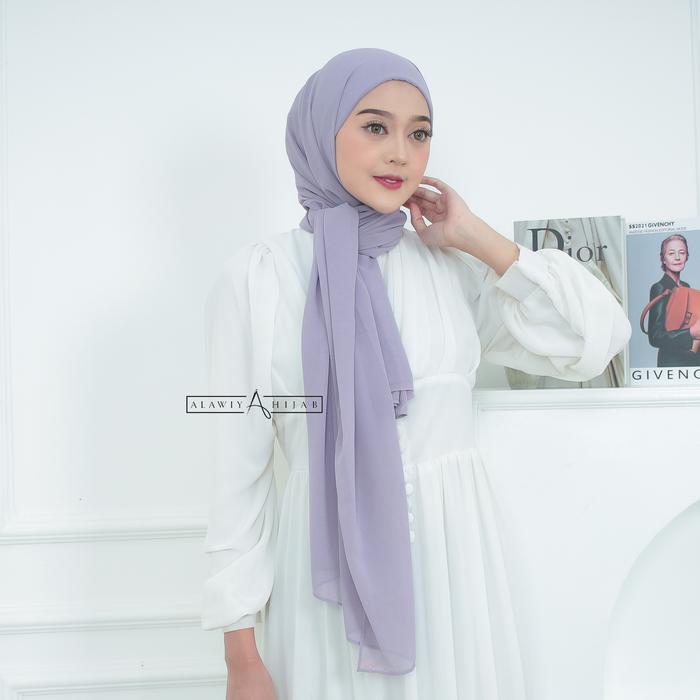 Promo Dima Instant Pashmina Inner - Alawiyahijab Ceruty Babydoll (Hijab Instan 2IN1 Anti Pusing ...