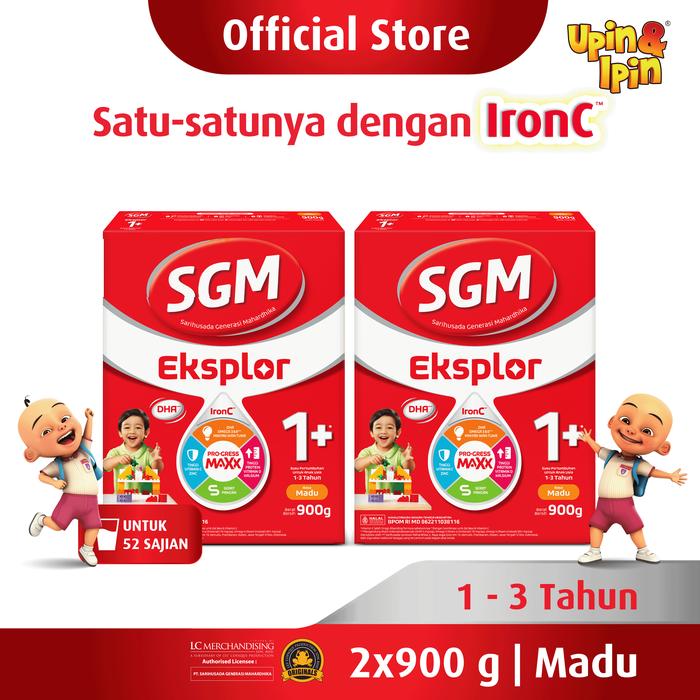 Jual SGM Eksplor 1+ dengan IronC Susu Pertumbuhan Rasa Madu 900GR x 2 - Jakarta Timur - Aku Anak ...