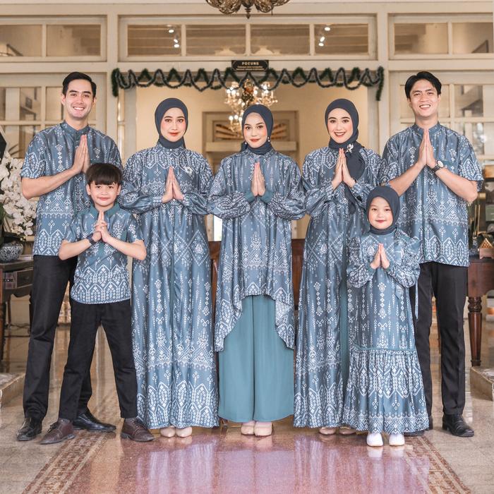 Jual Virsya Family Set Lebaran Sarimbit 2025 Kondangan Keluarga Muslim ...