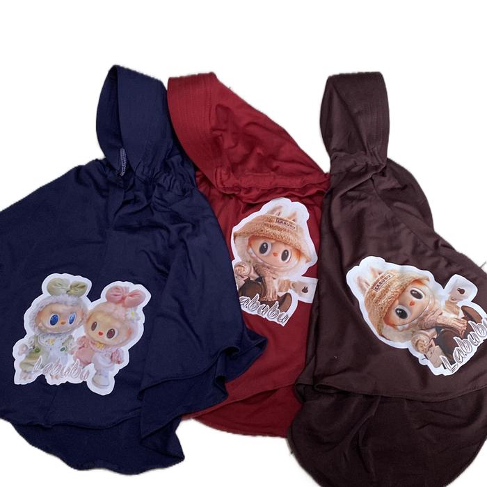 Jual hijab labubu anak/ hijab serut labubu/ hijab pita tutup labubu ...