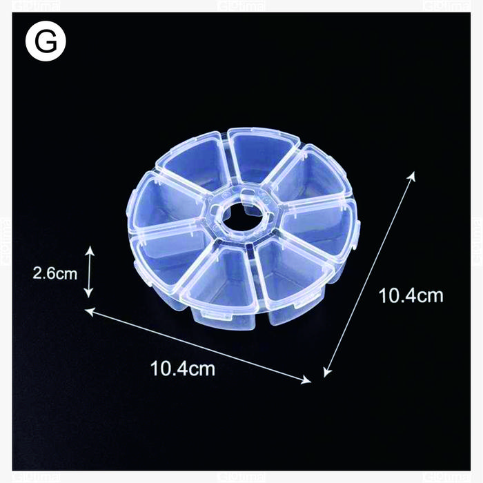 Promo Kotak Penyimpanan Perhiasan Aksesoris Box Obat Manik Mur Baut Transparan Bening Jewelry ...