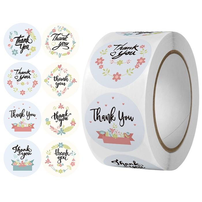 Jual Sticker Thank You | Stiker Terima Kasih | 500 Pcs / 1 Roll ...