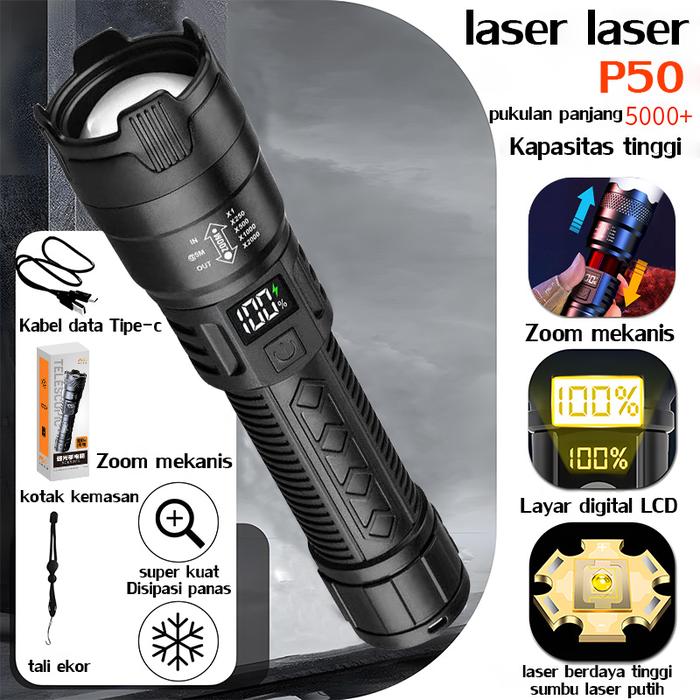 Promo senter portable senter cas super terang super terang ulang ...