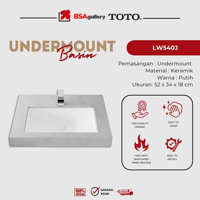 Jual WASTAFEL TOTO LW540J ORIGINAL BODY ONLY / WASHTAFEL TANAM TOTO PUTIH - Kota Bandung - BSA ...