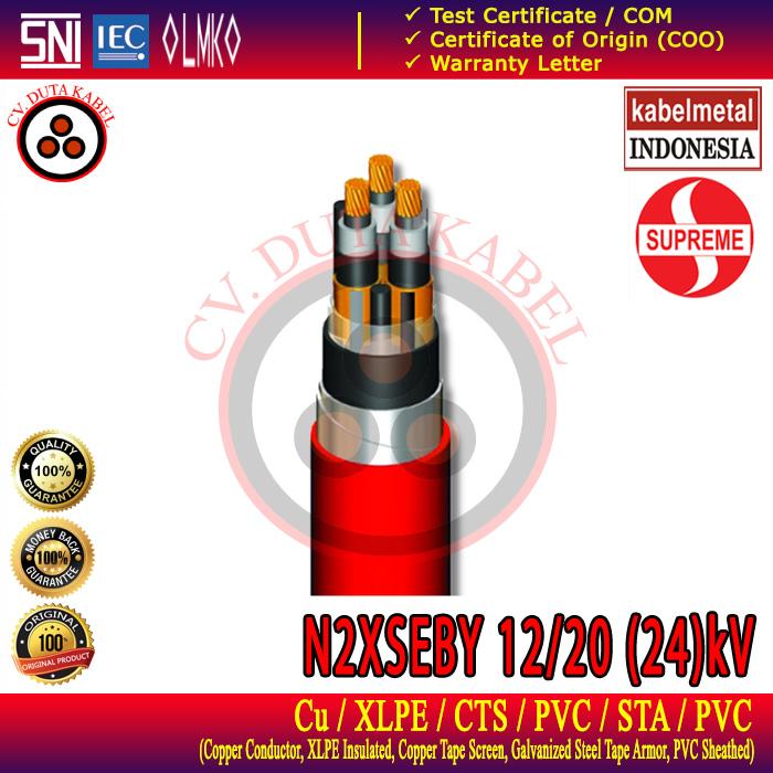 Jual Kabel Listrik N2XSEBY 3x35 mm2 12/20 (24)kV SUPREME CABLE ...