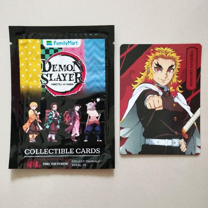 Jual Demon Slayer x Family Mart Kartu Tanjiro Nezuko Zenitsu Giyu ...