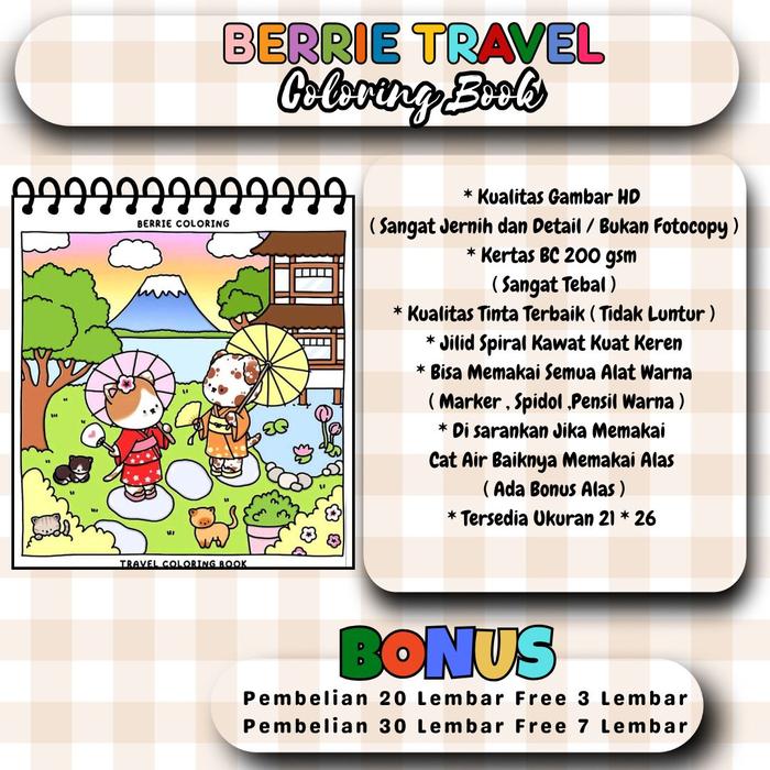 travel coloring book berrie