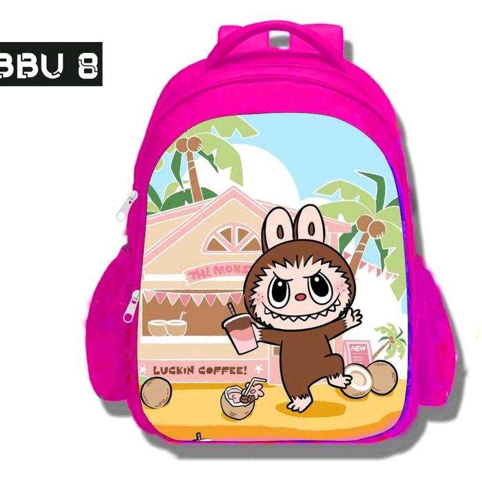 Promo TAS RANSEL ANAK KARAKTER LABUBU FREE CETAK NAMA DAN PHOTO BISA ...