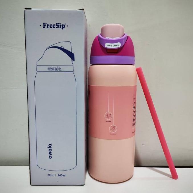 Jual Owala Freesip 24oz/32oz Insulated Stainless Bottle / Owala freesip ...