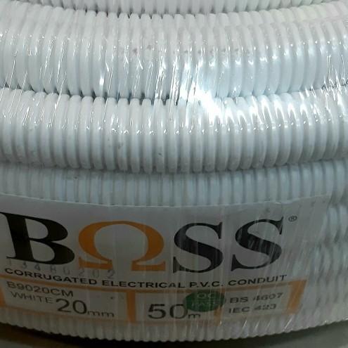 Jual BOSS FLEXIBLE PVC CONDUIT 20MM @50MTR - Putih - Kota Bekasi ...
