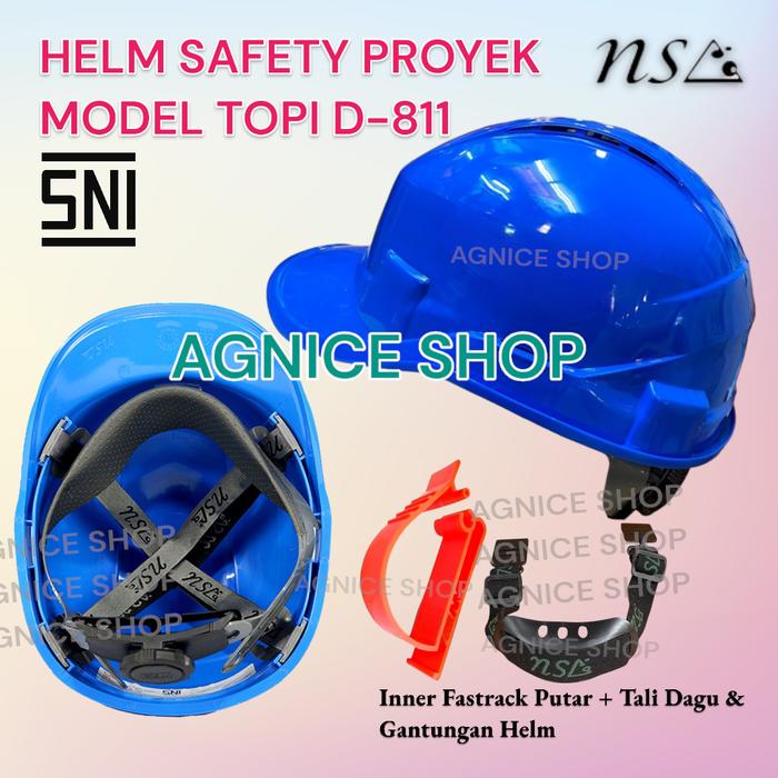 Jual Helm Safety Proyek NSA Model Topi SNI Original Helmet Vented D-811 ...