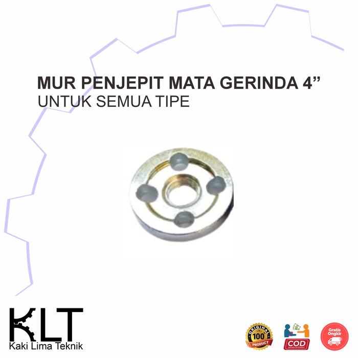 Jual mur baut washer flange outer putih penjepit mata gerinda semua ...