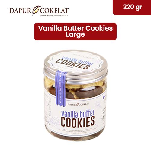 Promo DAPUR COKELAT - Vanilla Butter Cookies Large | Kue Kering - Small ...