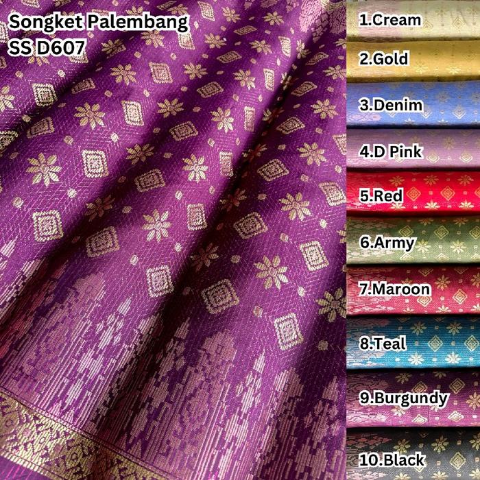Jual Kain Songket Palembang SS D607 songket motif unik elegan murah ...