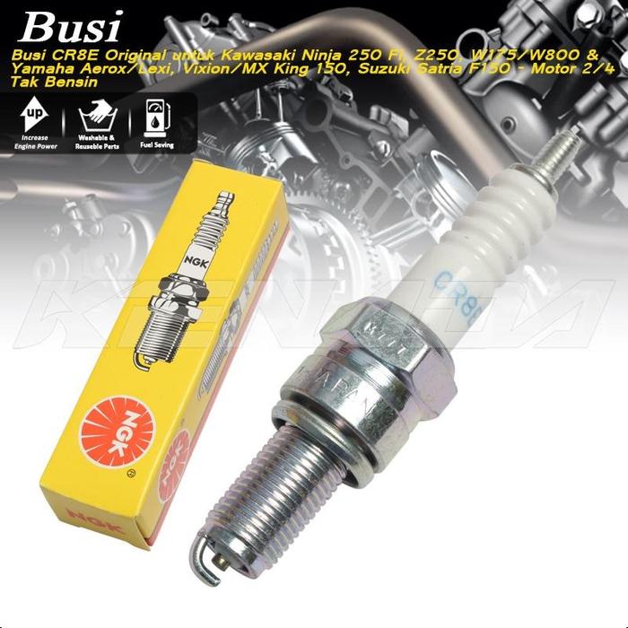 Jual Busi CR8E Original untuk Kawasaki Ninja 250 Fi, Z250, W175/W800 ...