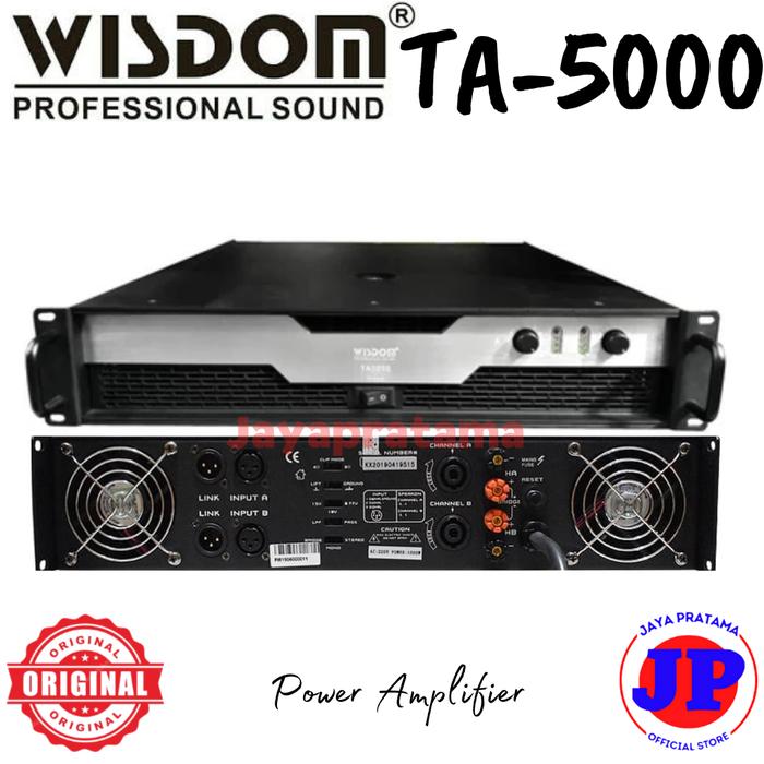 Jual Wisdom TA5000 Power Amplifier Original Garansi Resmi TA-5000 ...